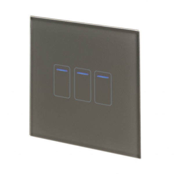 Crystal Touch Switch 3G - Grey - RetroTouch Designer Light Switches ...