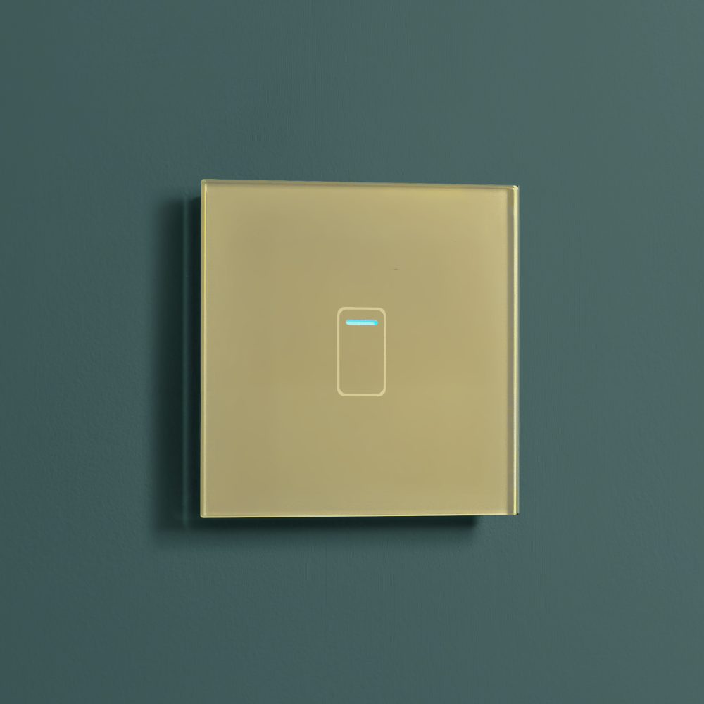 Crystal Touch Switch 1G - Brass RetroTouch Light Switches & Plug Sockets