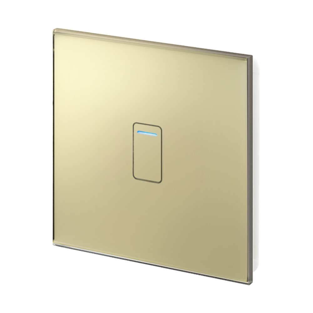 Crystal Touch Switch 1G - Brass RetroTouch Light Switches & Plug Sockets
