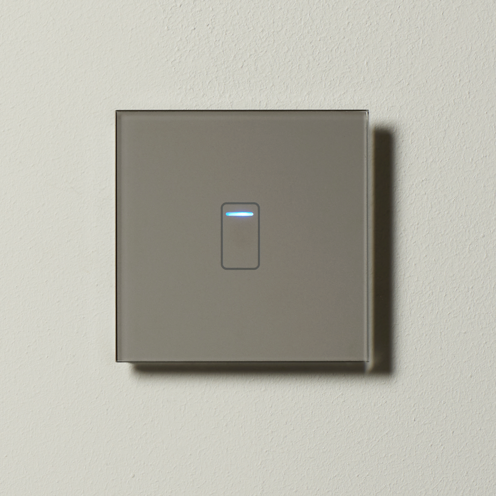 Crystal Touch Switch 1G - Grey RetroTouch Light Switches & Plug Sockets