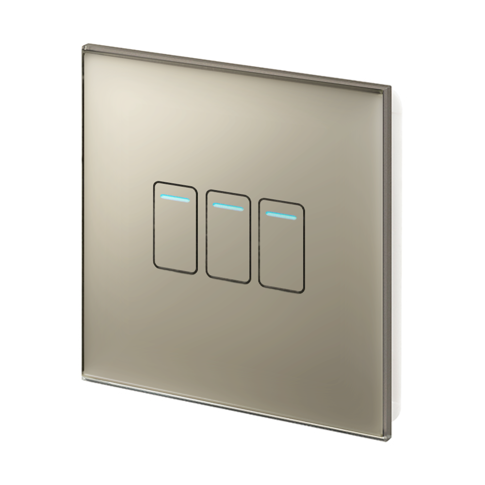 Crystal Touch Switch 3G - Grey RetroTouch Light Switches & Plug Sockets