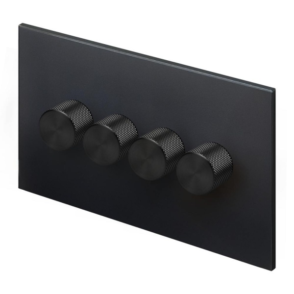 Matt Black RetroTouch Light Switches & Plug Sockets