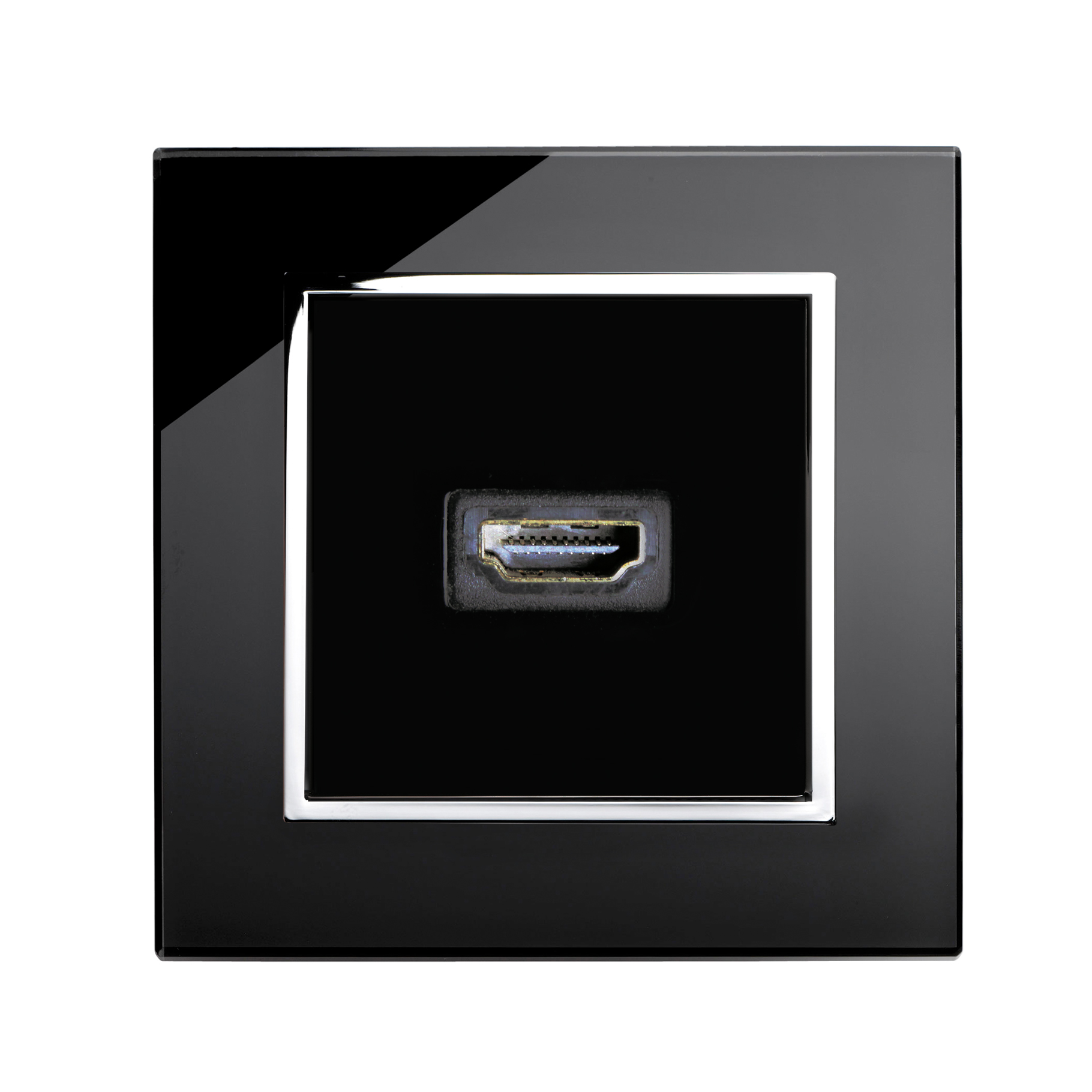 Crystal CT HDMI Socket Black RetroTouch Light Switches & Plug Sockets