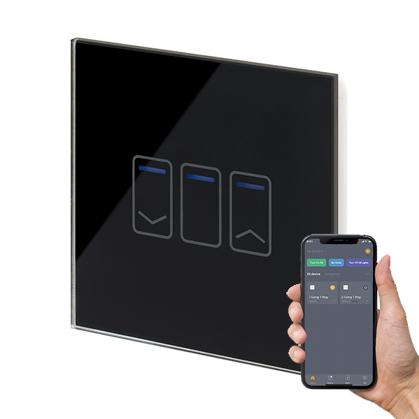 Crystal+ Touch Dimmer WIFI Switch 1G - Black RetroTouch Light Switches ...