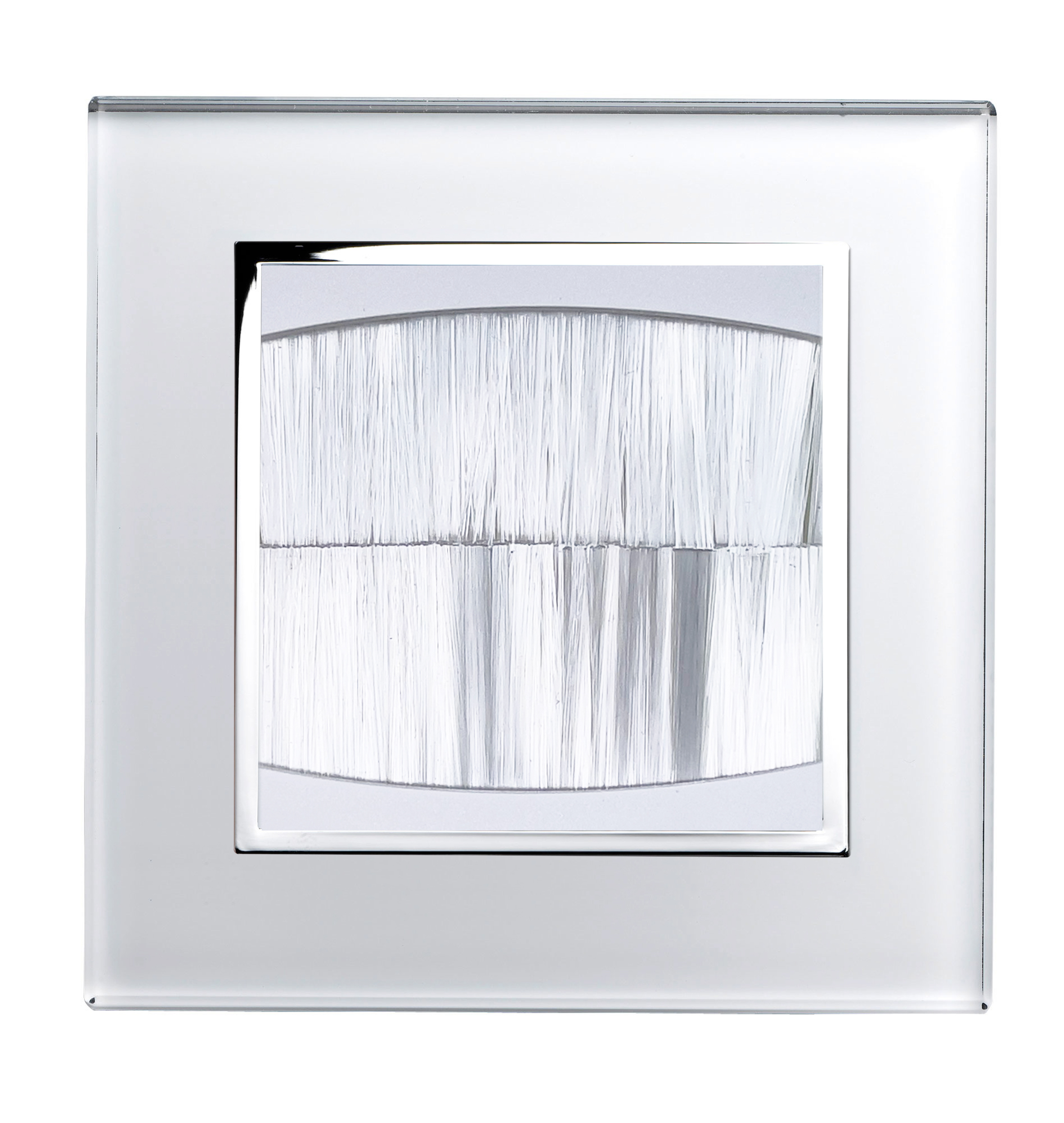 Crystal CT Bristle Brush Socket White RetroTouch Light Switches & Plug ...