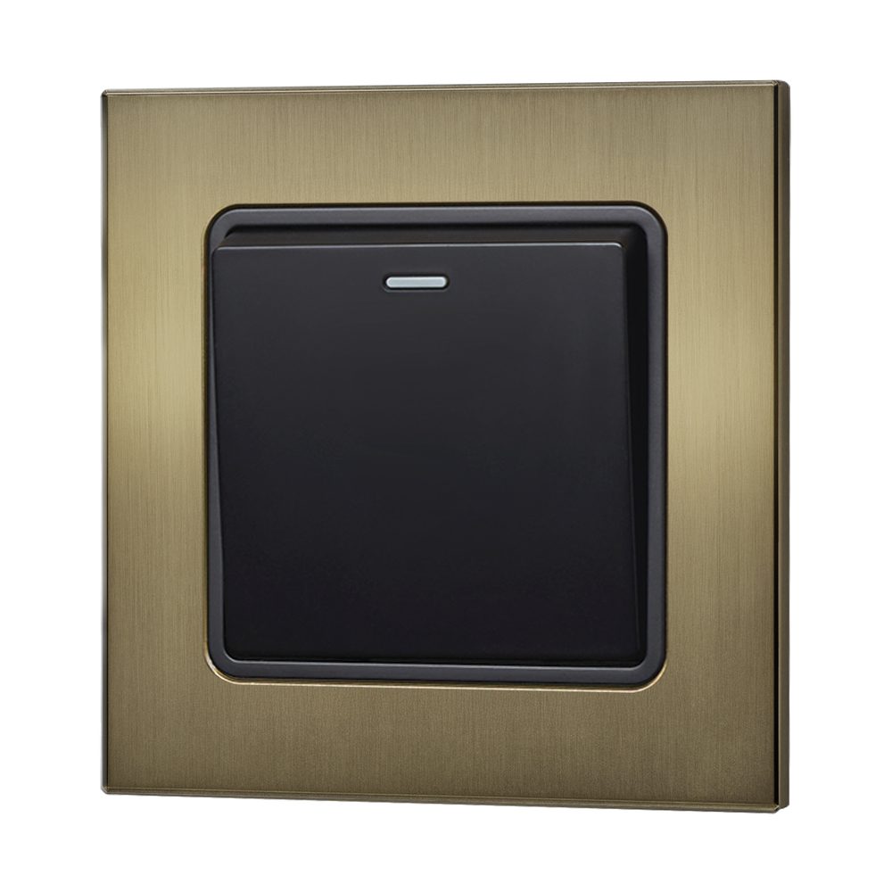 Aura Single Rocker Light Switch - Brushed Nickel RetroTouch Light ...