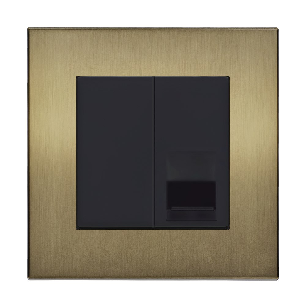 Aura BT Master Telephone Socket - Brushed Brass RetroTouch Light ...