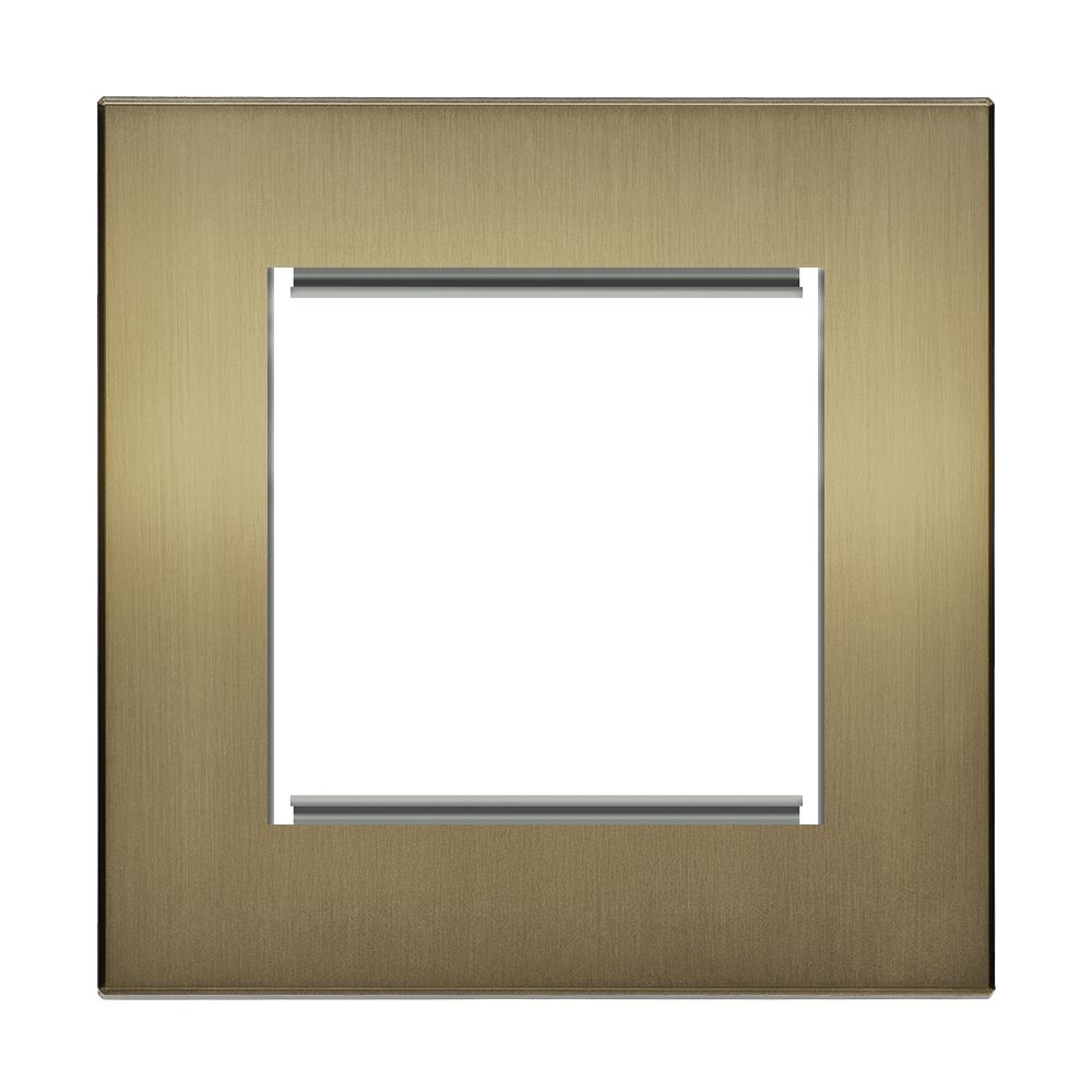 Aura Single Euro Module Plate - Brushed Brass RetroTouch Light Switches ...