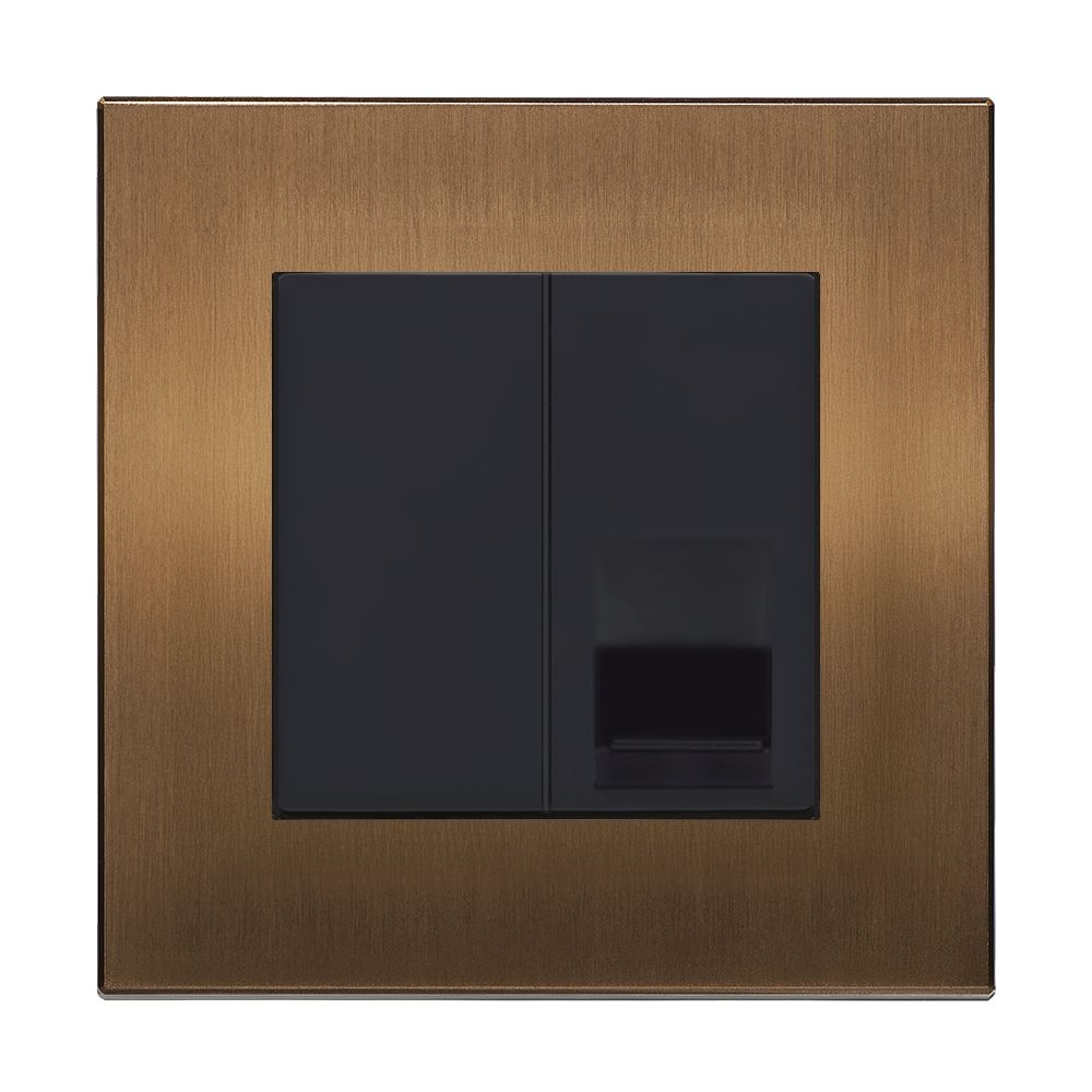 Aura BT Master Telephone Socket - Brushed Bronze RetroTouch Light ...