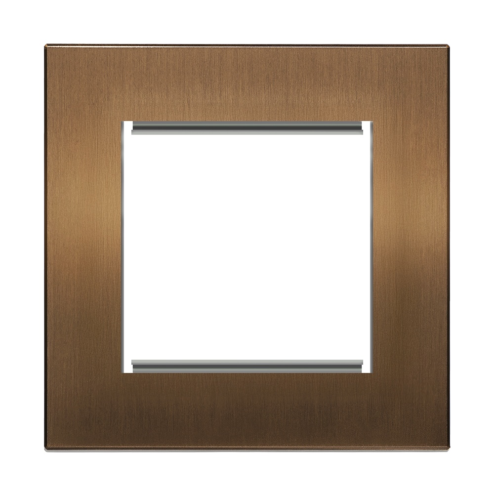 Aura Single Euro Module Plate - Brushed Bronze RetroTouch Light ...