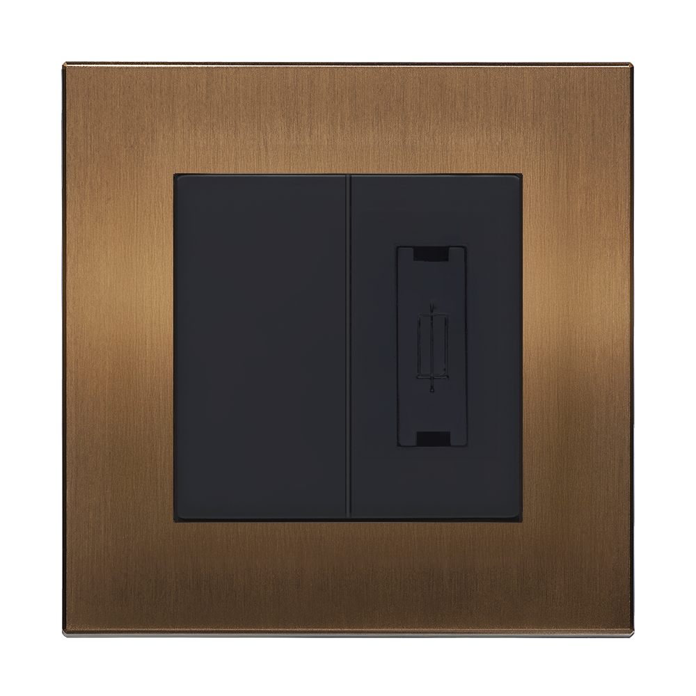 Aura 13A Unswitched Fused Spur - Brushed Bronze RetroTouch Light ...
