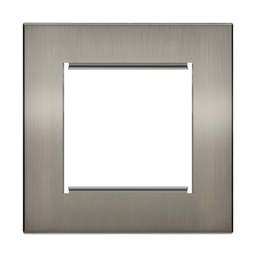 Aura Single Euro Module Plate - Brushed Nickel RetroTouch Light ...
