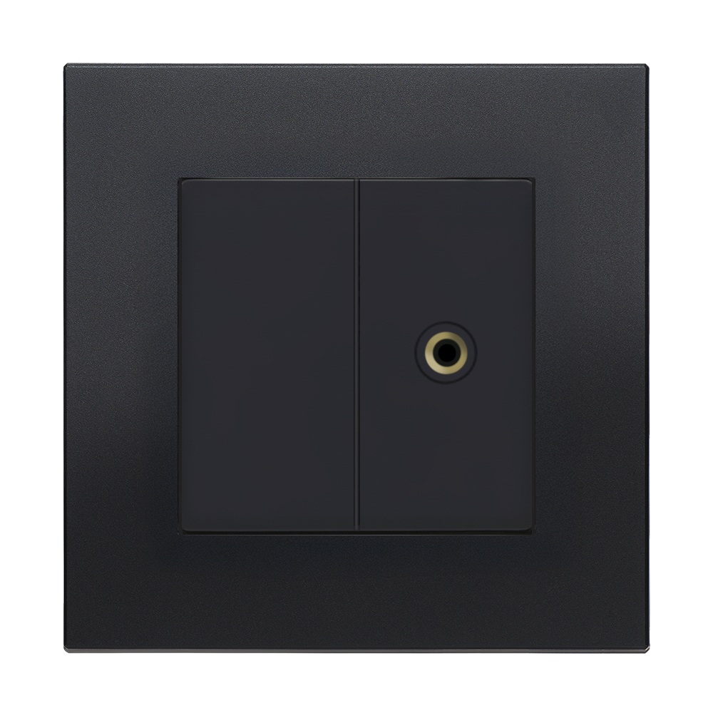 Aura 3.5mm Stereo Jack Outlet - Matt Black RetroTouch Light Switches ...
