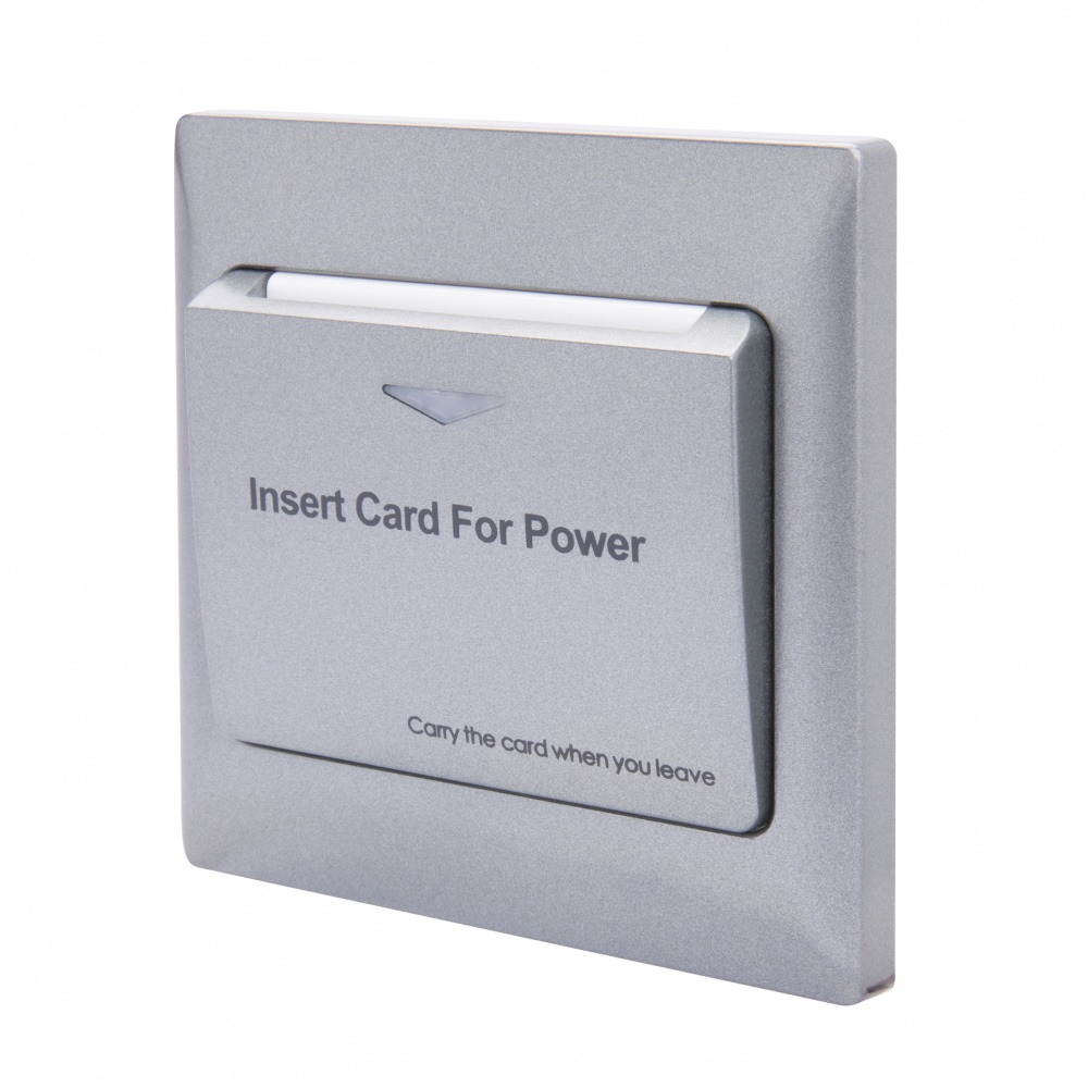 Energy Key Card Saver - Charcoal Plastic RetroTouch Light Switches ...