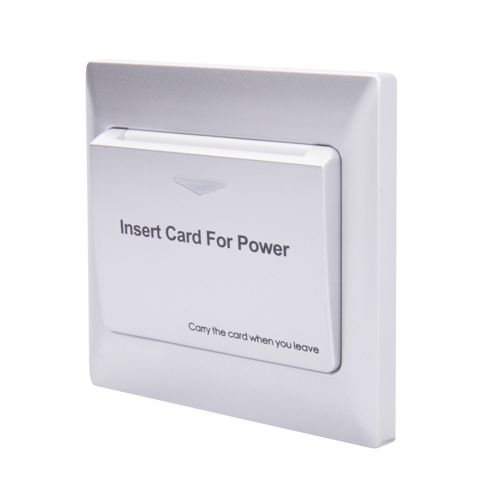 Energy Key Card Saver - Silver Plastic RetroTouch Light Switches & Plug ...