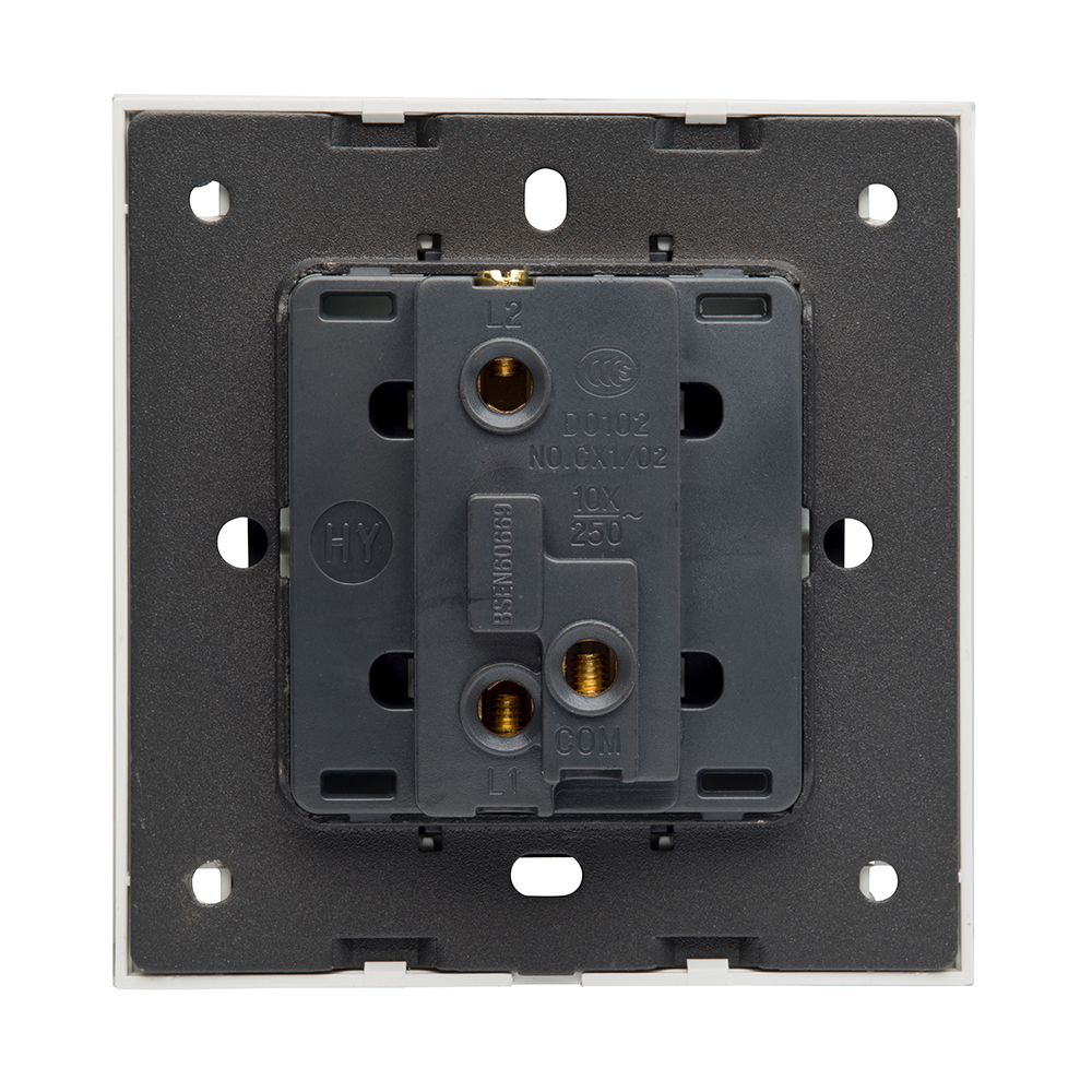 Crystal PG (Retractive/Pulse) Light Switch 1 Gang Black RetroTouch ...