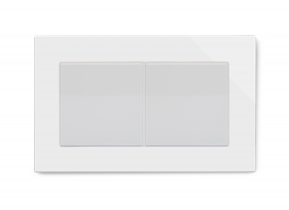 Crystal PG Double Blank Socket White RetroTouch Light Switches & Plug ...