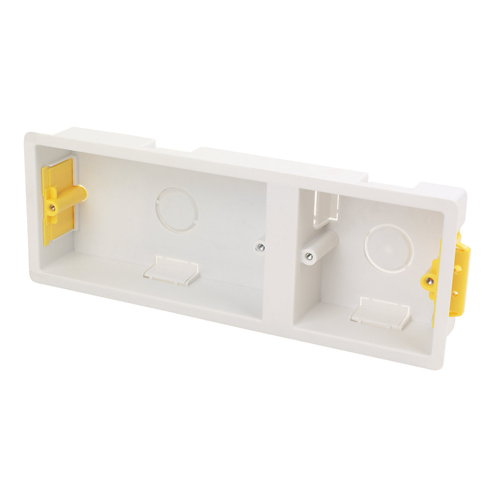 2 + 1 Double Dry Lining back box 35mm depth RetroTouch Light Switches ...
