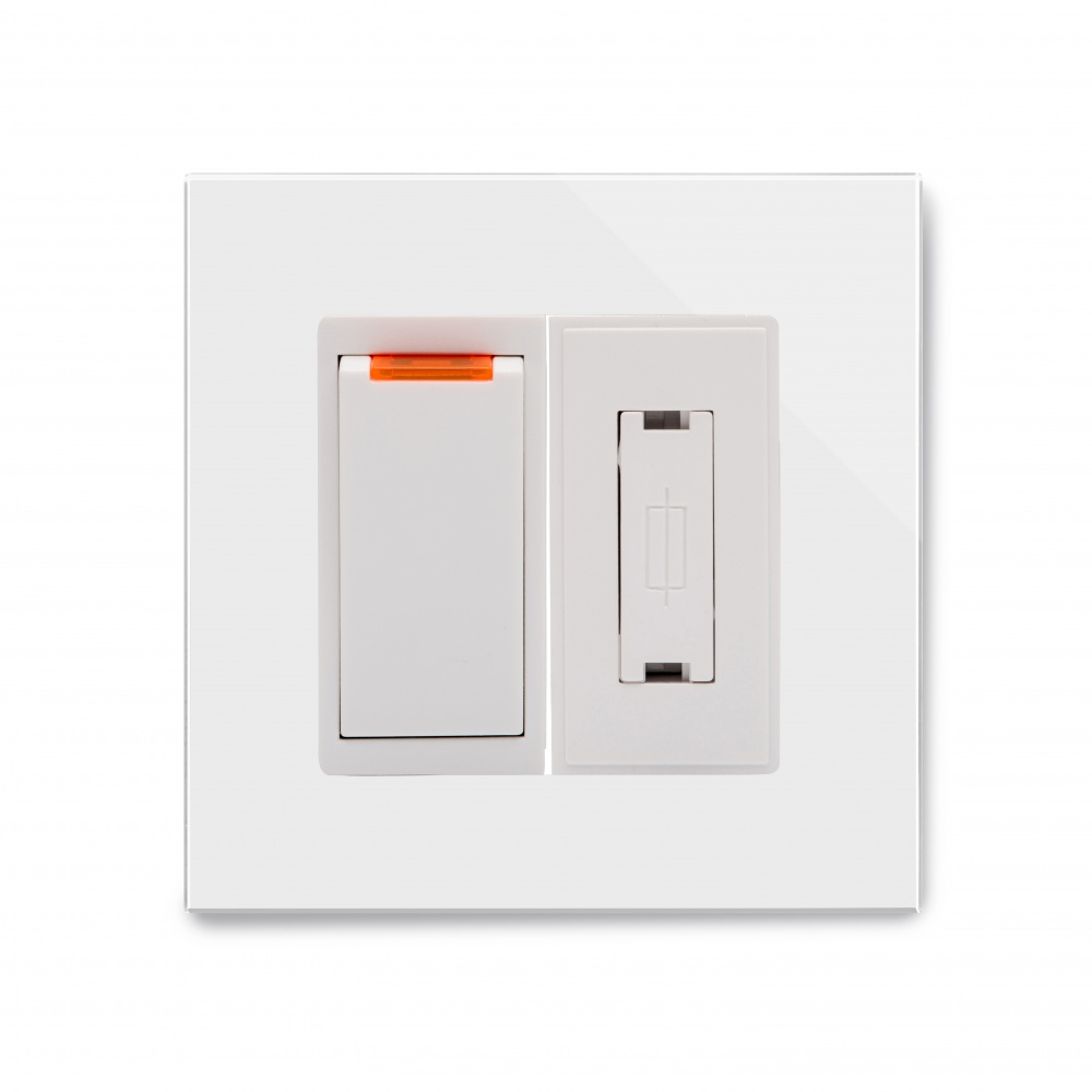 Crystal PG 13A DP Switched Fused Spur White RetroTouch Light Switches ...