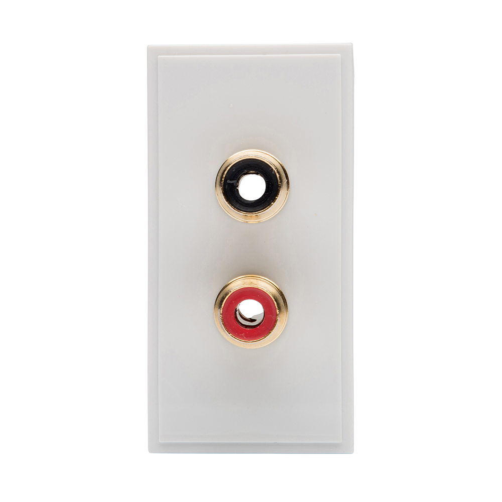 RT Twin Phono RCA (25mm x 50mm) White RetroTouch Light Switches & Plug ...