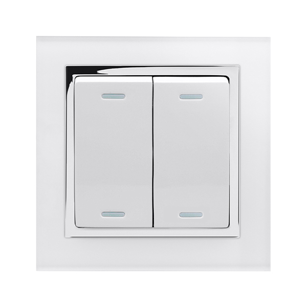 Retrotouch EnOcean Smart Switch - White with Chrome Trim RetroTouch ...