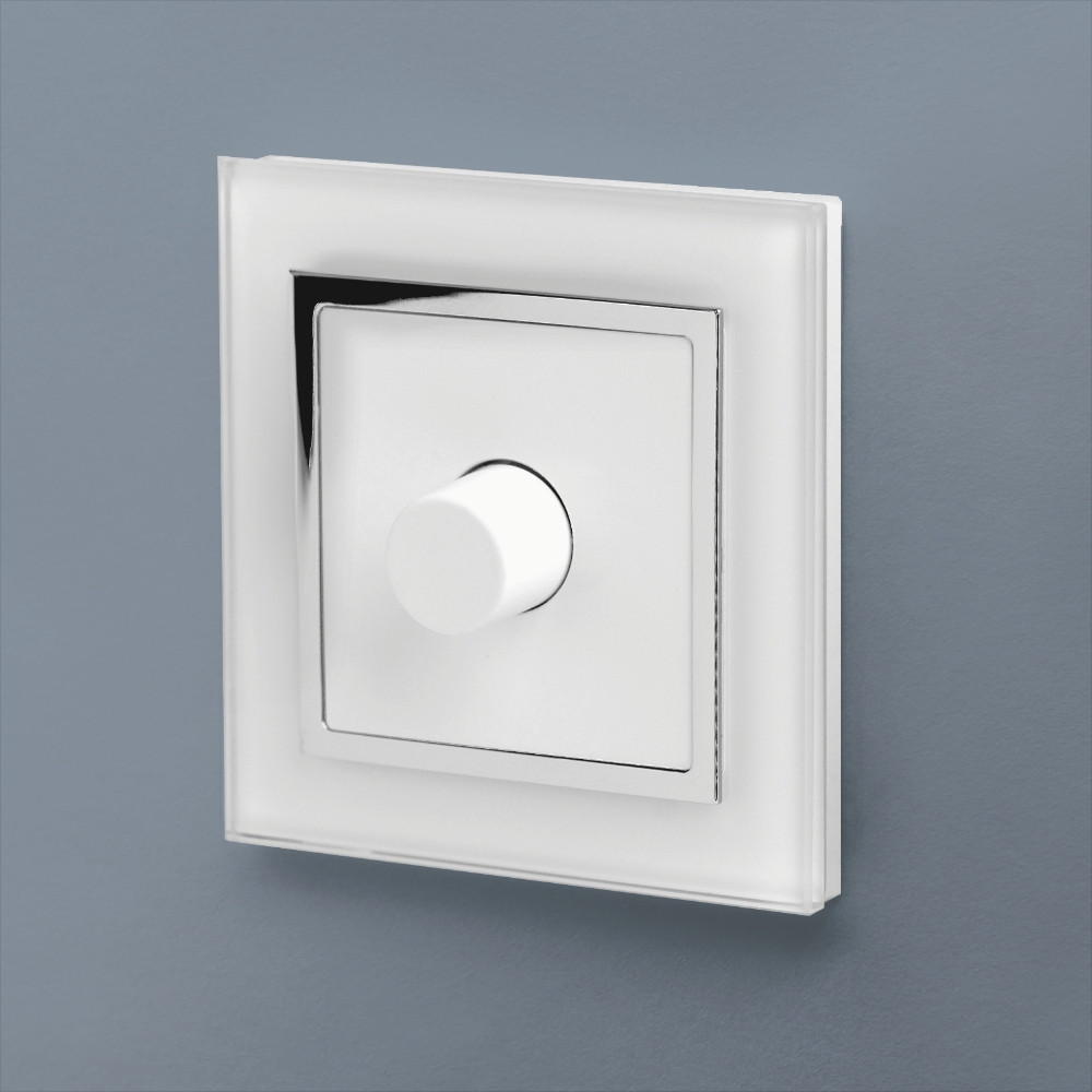 Crystal CT Rotary Intelligent LED Dimmer Switch 1G/2Way White ...