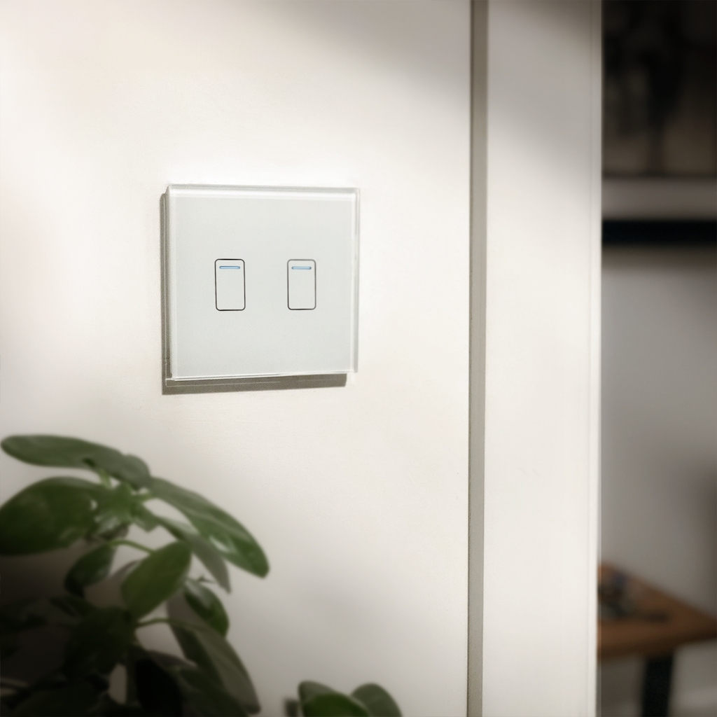 Crystal Touch Switch 2G - White RetroTouch Light Switches & Plug Sockets