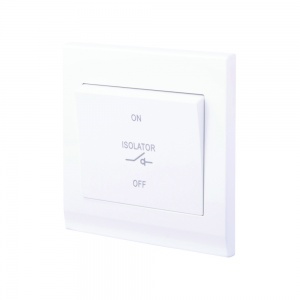 Crystal CT 10A 3-Pole Fan Isolator Switch White - RetroTouch Designer ...